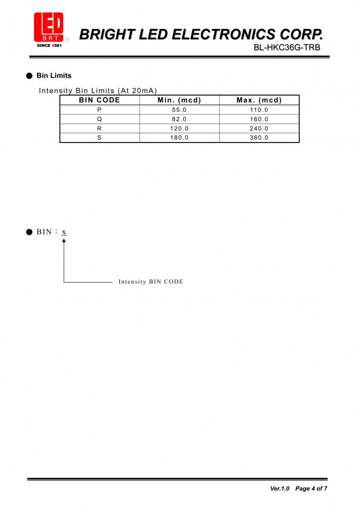 BL-HKC36G-TRB datasheet page 4