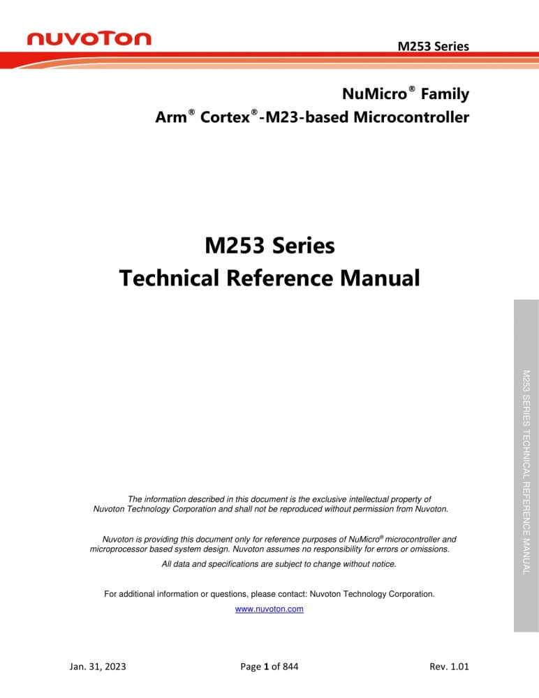 M253 Series technical reference preview page 1