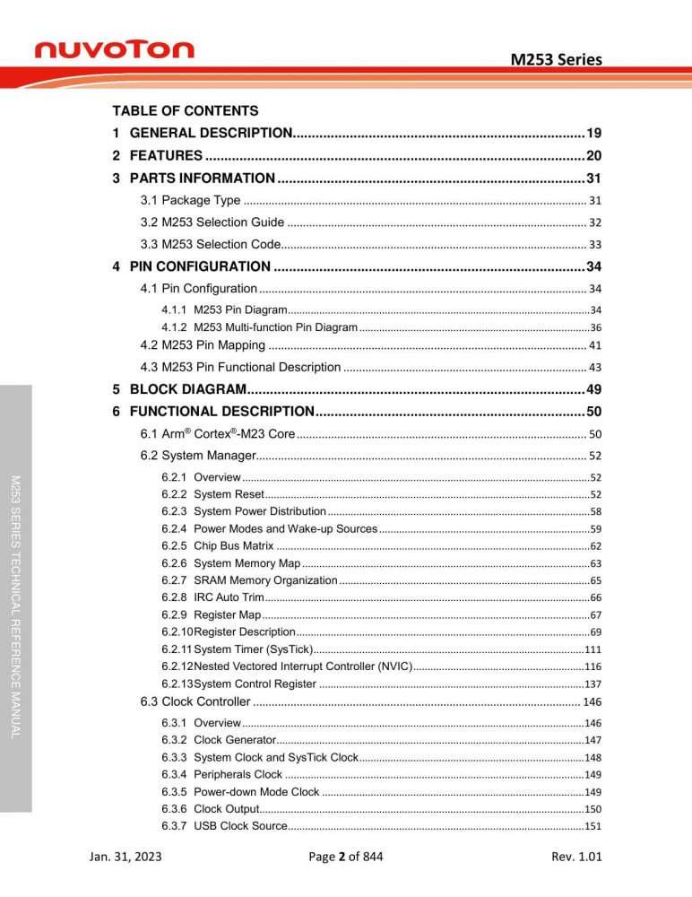 M253 Series technical reference preview page 2