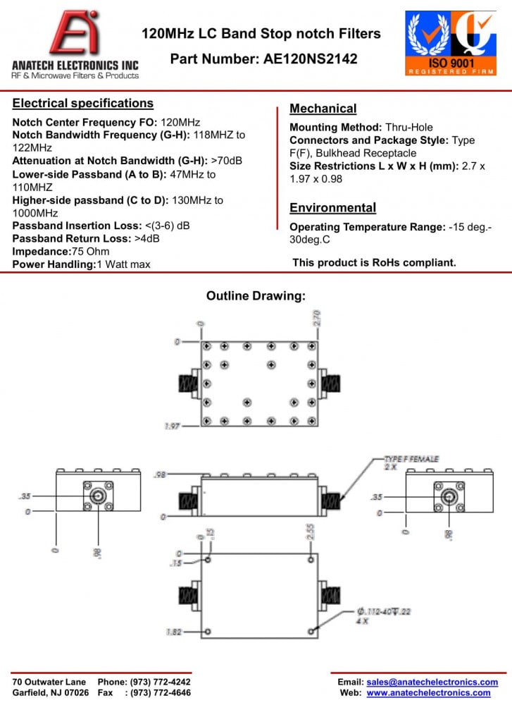 AE120NS2142 technical document page