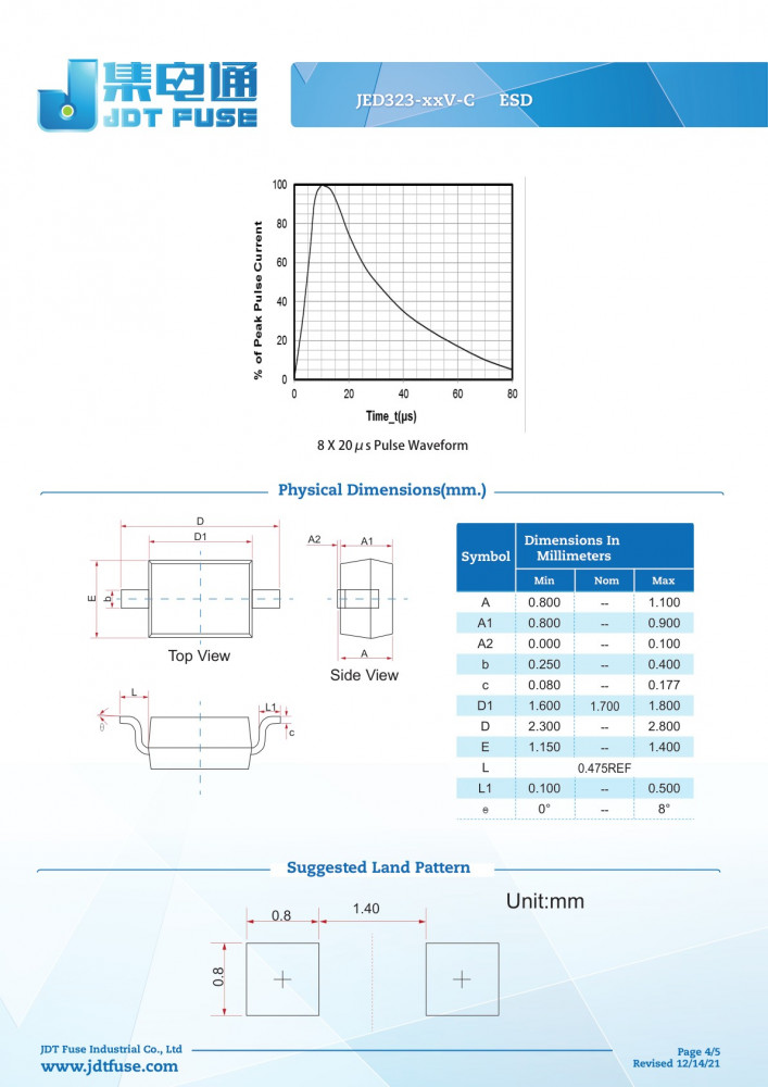 JED323-5V-C datasheet page 5