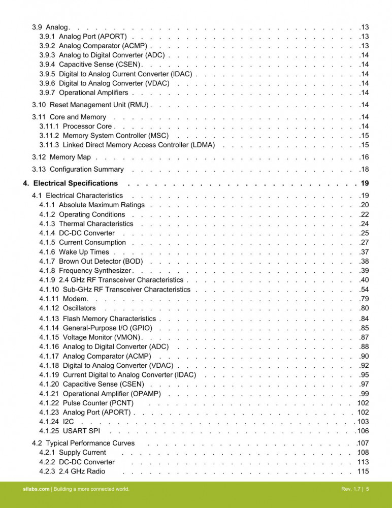 EFR32FG13 datasheet preview 5