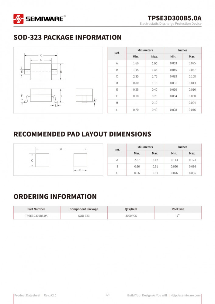 TPSE3D300B5.0A datasheet page 3