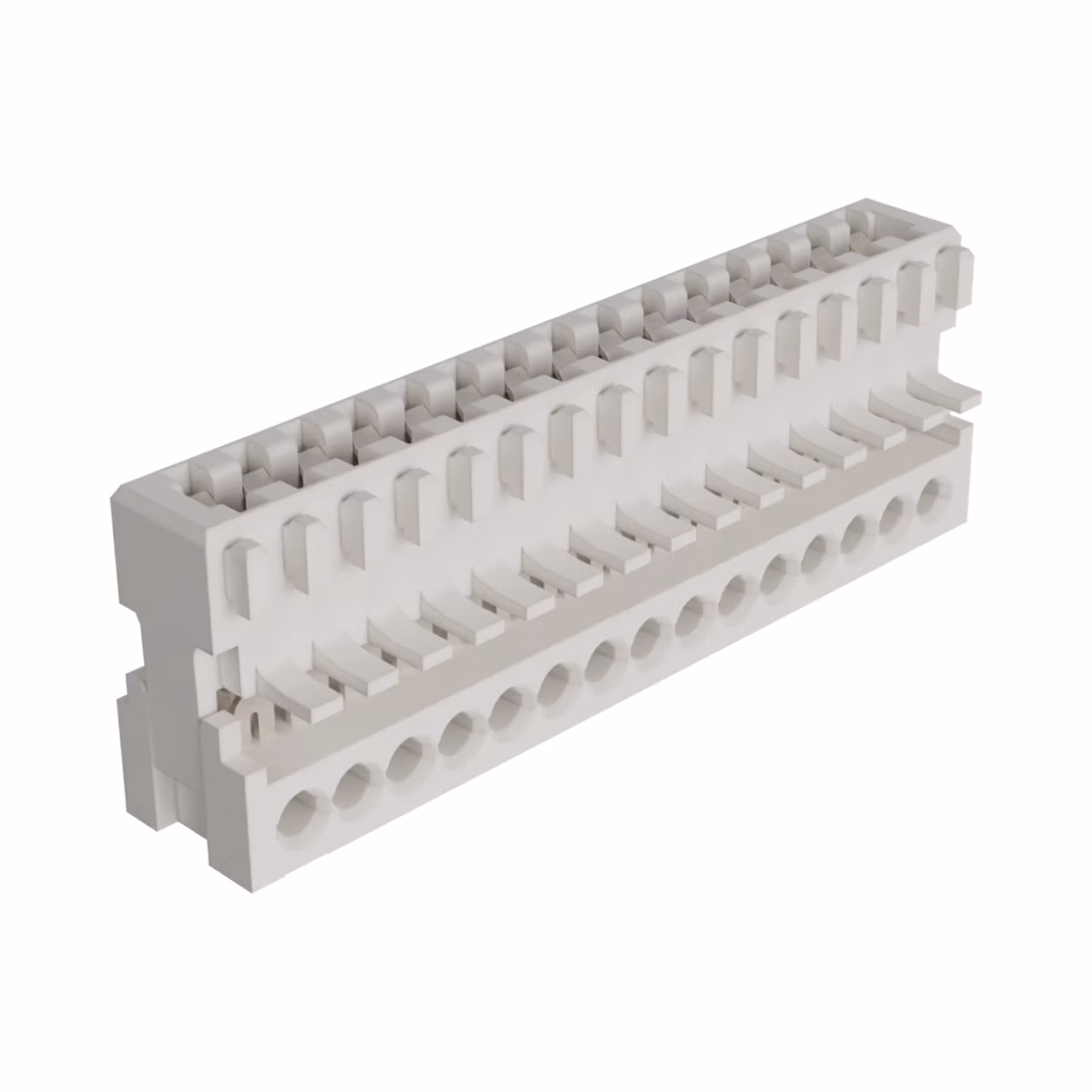Appli-Mate RAST 2.5 Female Connector, 2.50mm Pitch, 15 Circuits, All Position Keys, Closed Endwalls for sale