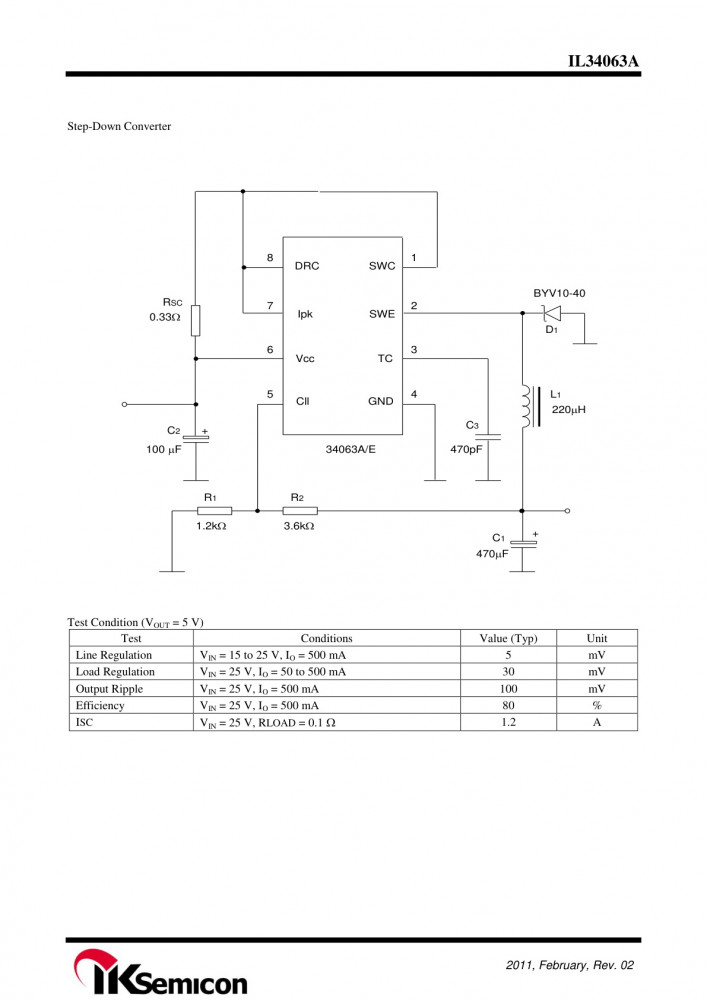 IL34063ADT datasheet page 4