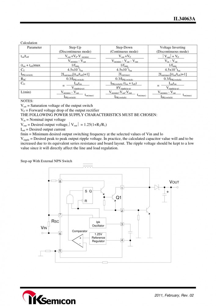 IL34063ADT datasheet page 6