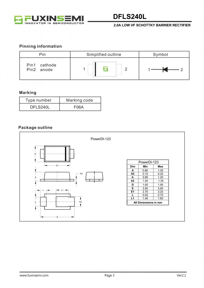 DFLS240L datasheet page 3