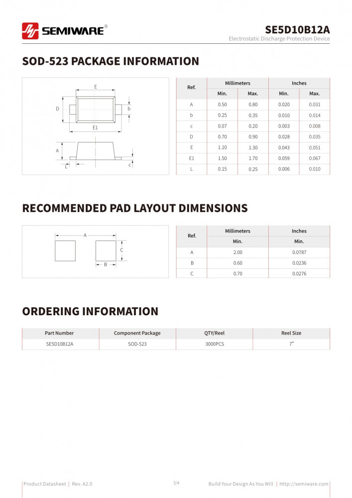 SE5D10B12A datasheet page 3