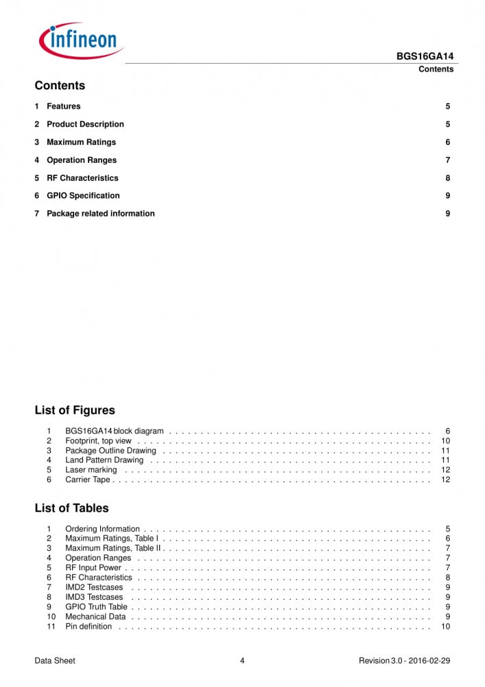 BGS16GA14 datasheet page 4