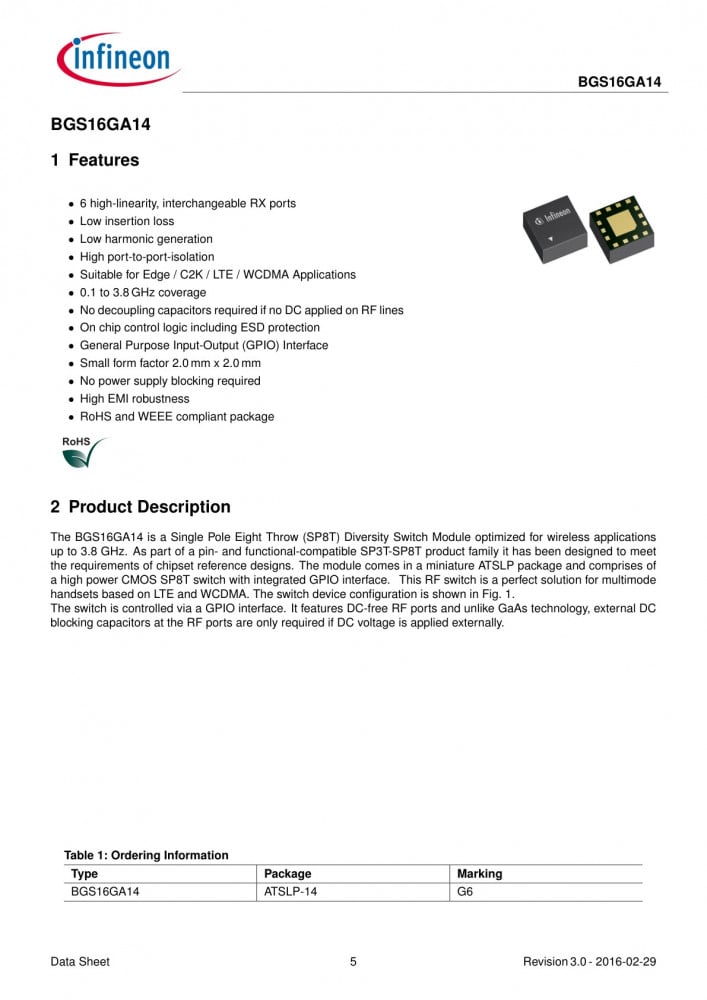 BGS16GA14 datasheet page 5