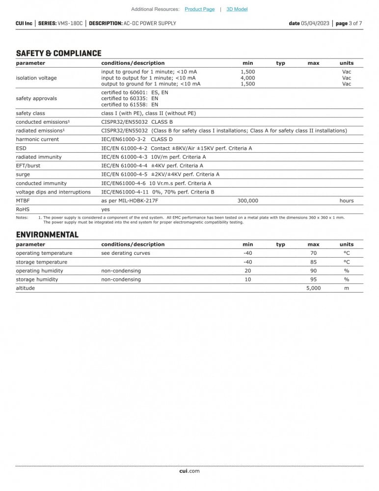 VMS-180C-48 datasheet page 3