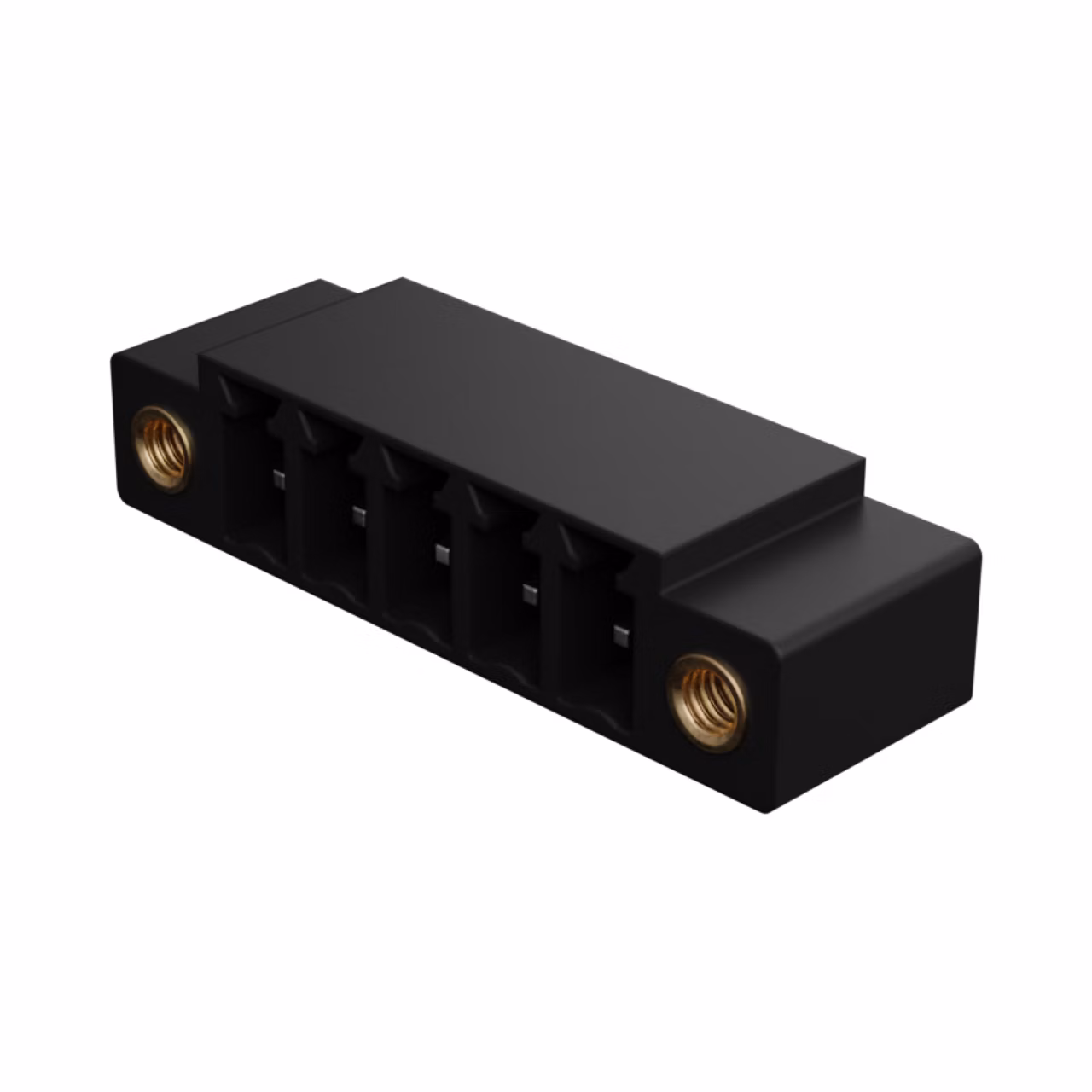 3.81mm Pitch Eurostyle Right-Angle PCB Header, with Threaded Retention Inserts, 5 Circuits for sale