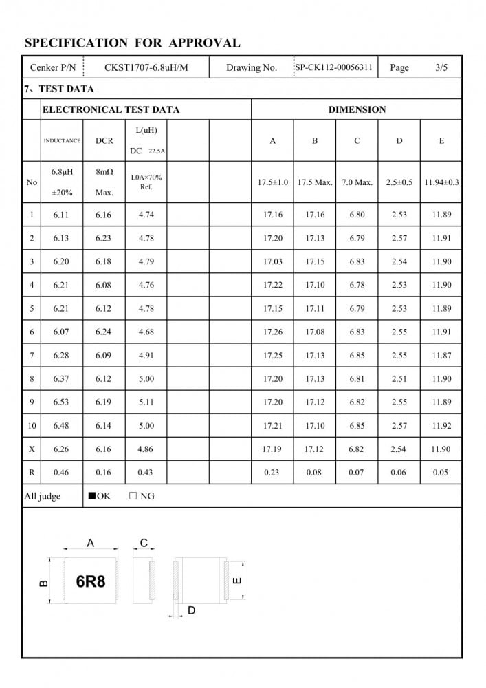 CENKER CKST1707-6.8uH/M specification page 5