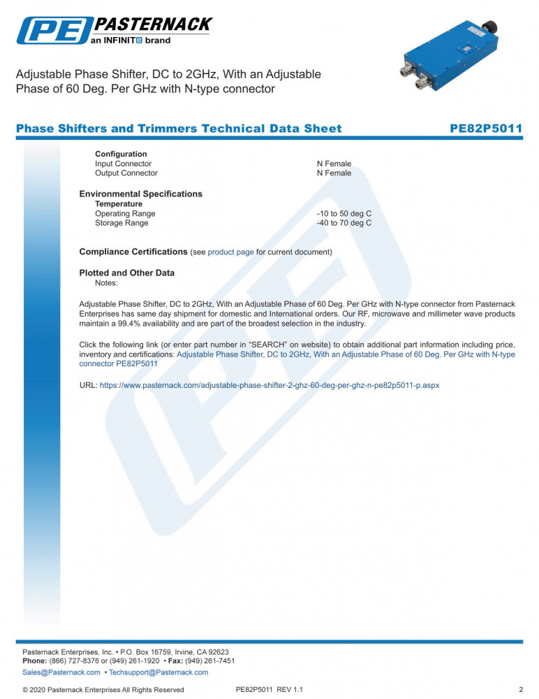 PE82P5011 technical document page 2