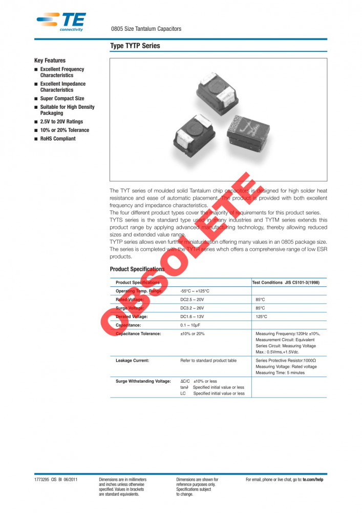 TYTP series technical document preview