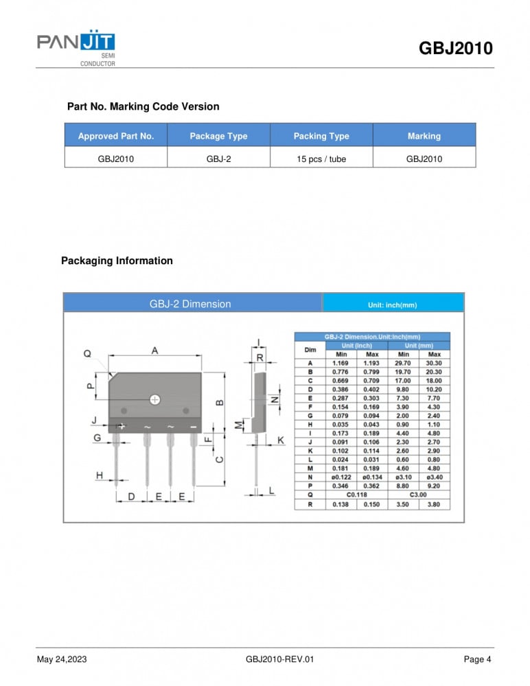 GBJ2010 datasheet page 4