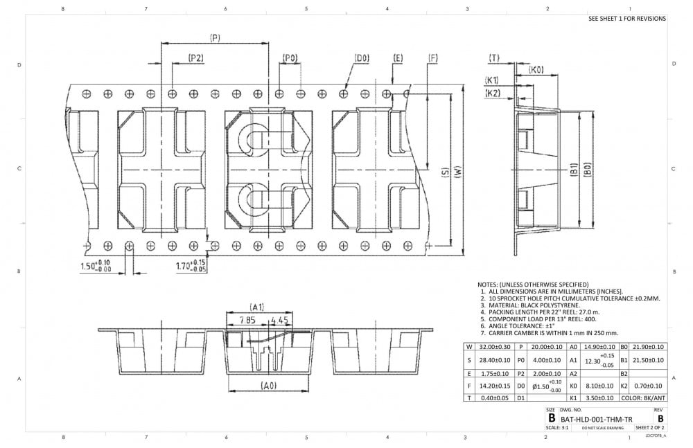 BAT-HLD-001-THM technical drawing page 2
