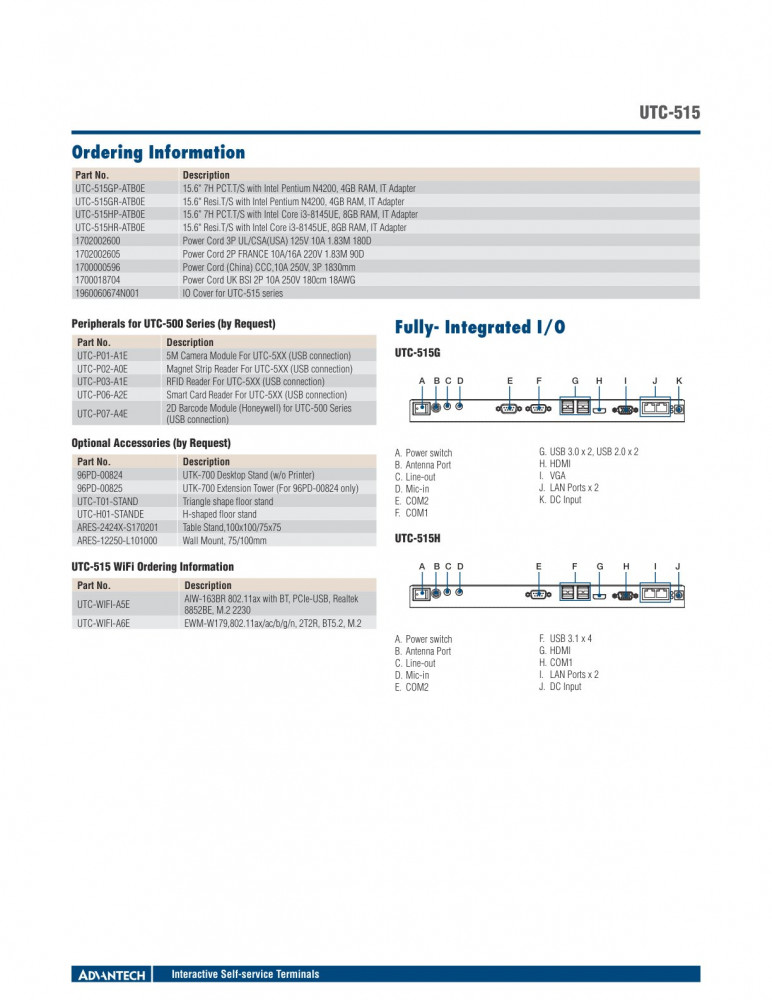 UTC-515H technical document, page 3