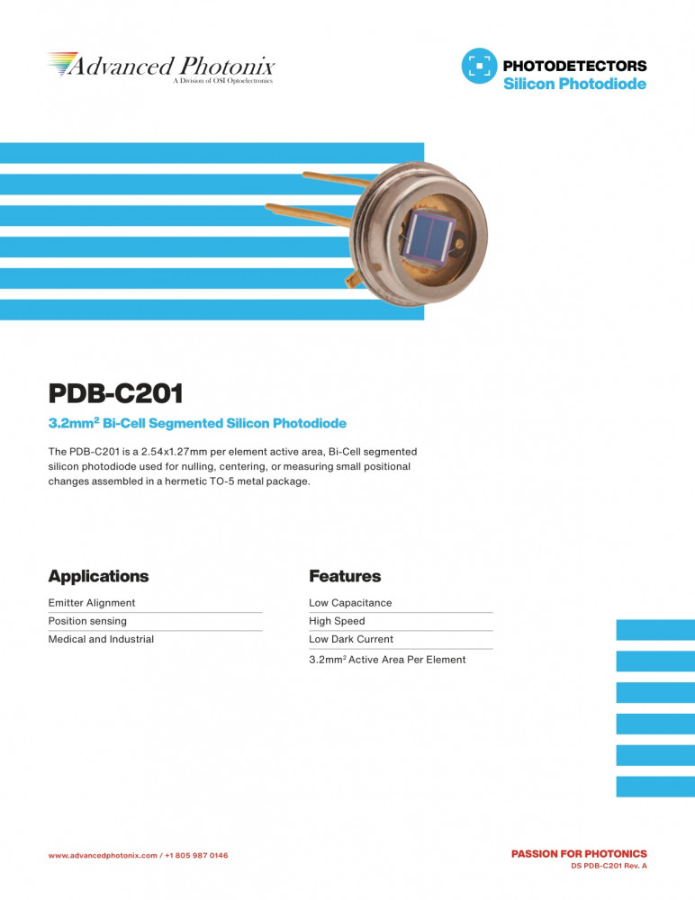 PDB-C201 datasheet page 1