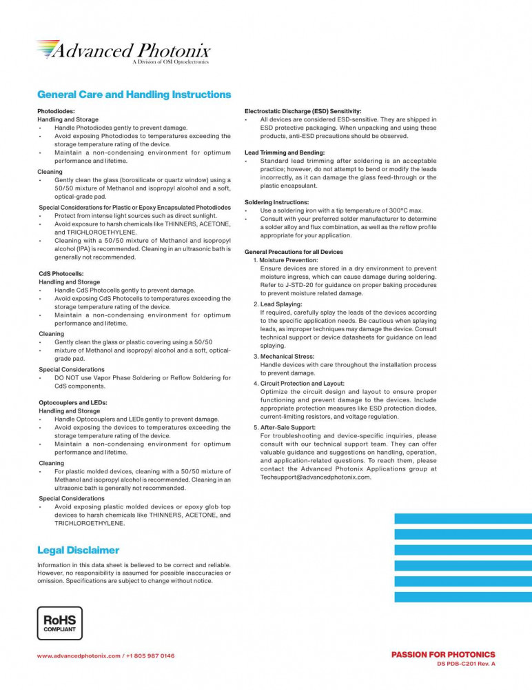 PDB-C201 datasheet page 3
