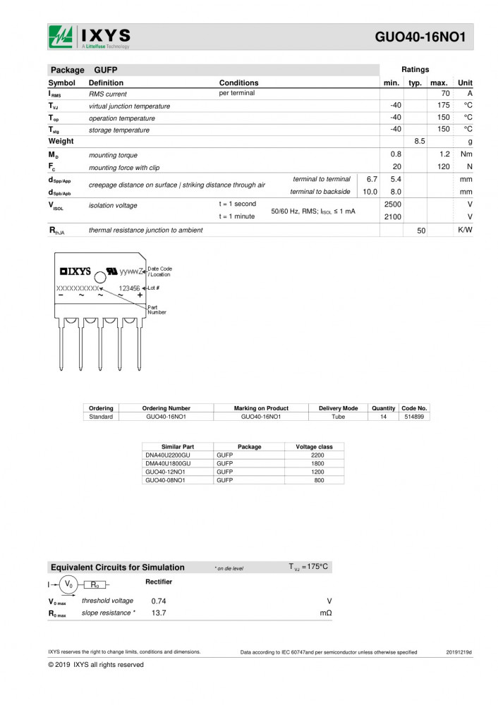 GUO40-16NO1 datasheet page 3