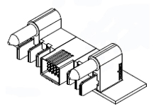 2.00mm, 3.00mm, 5.50mm Pitch EXTreme Ten60Power Right-Angle Plug Assembly with Top Guide Pins, 25 Signal Circuits, 6 Power Circuits for sale