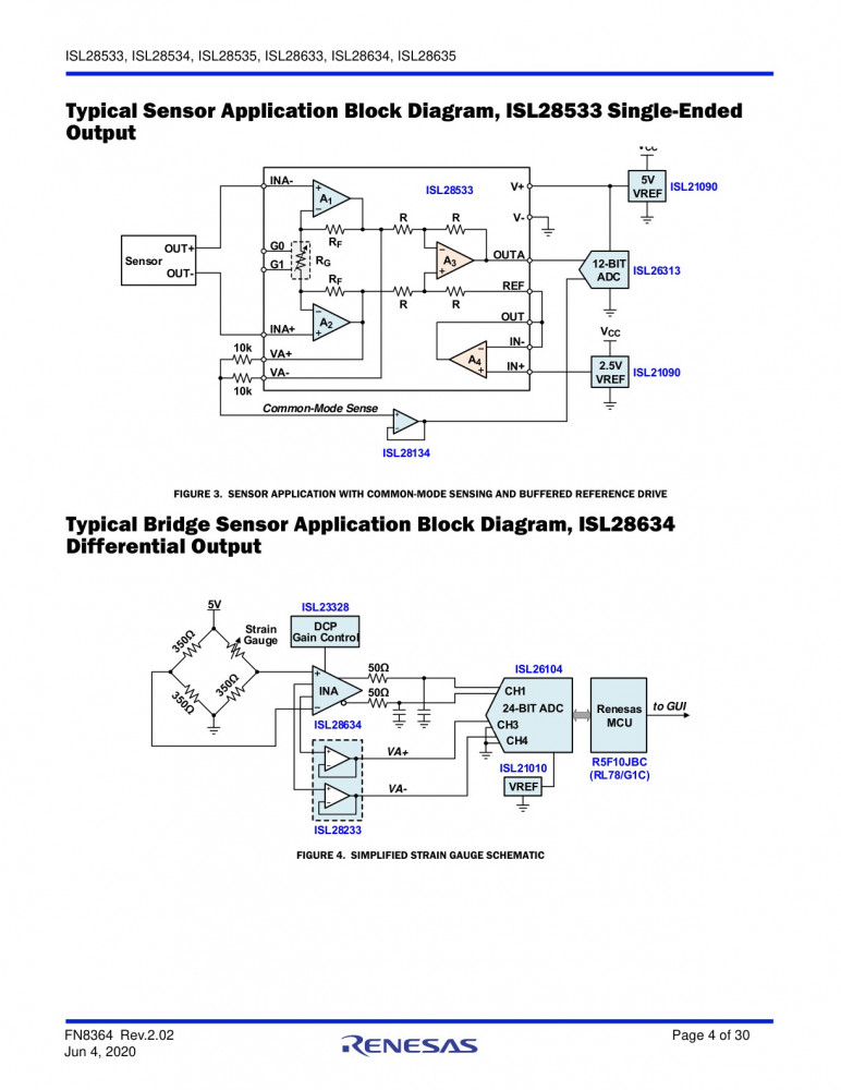 ISL28634 datasheet page 4