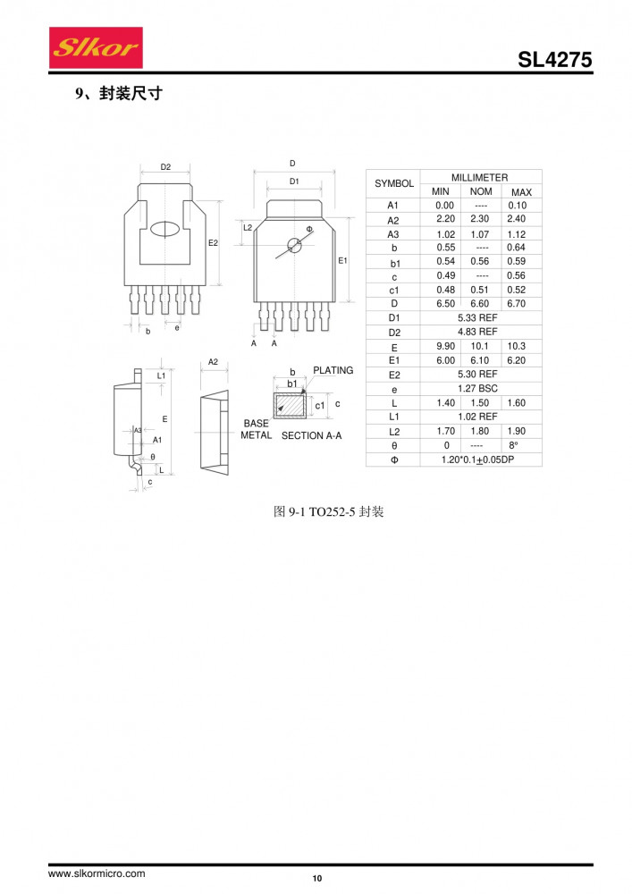 SL4275 datasheet page 10