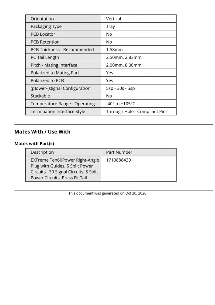 MOLEX 1710898430 technical document image 3