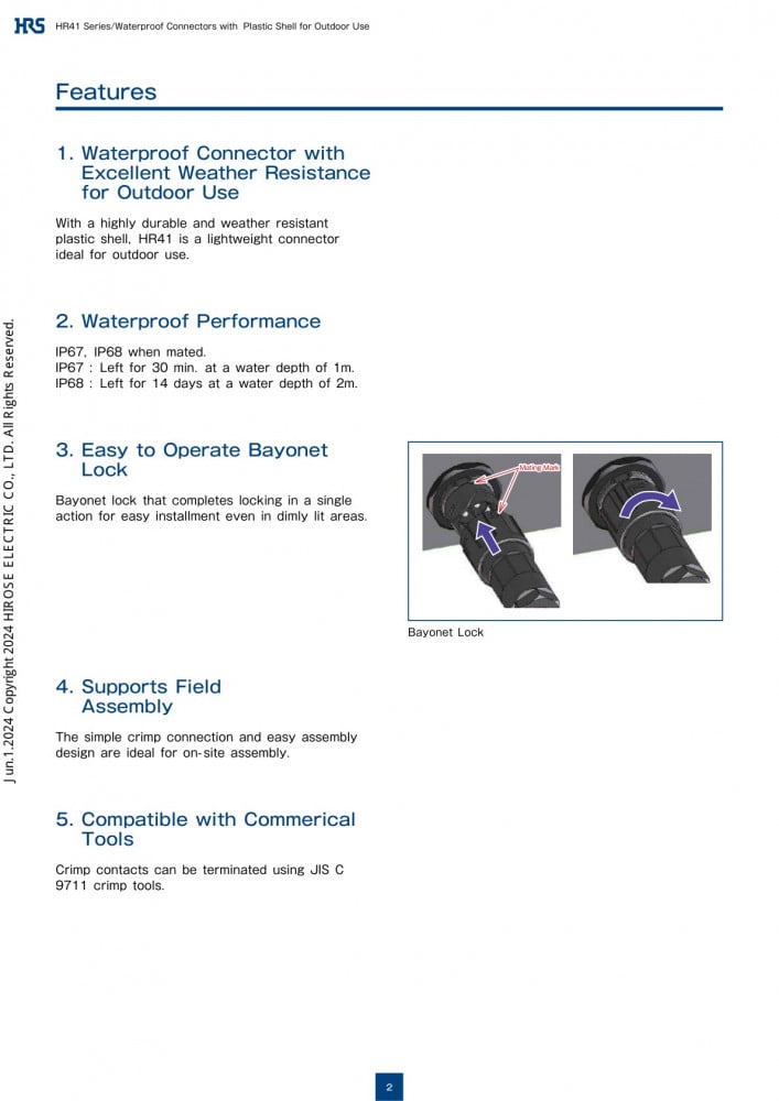 HR41 documentation page 2