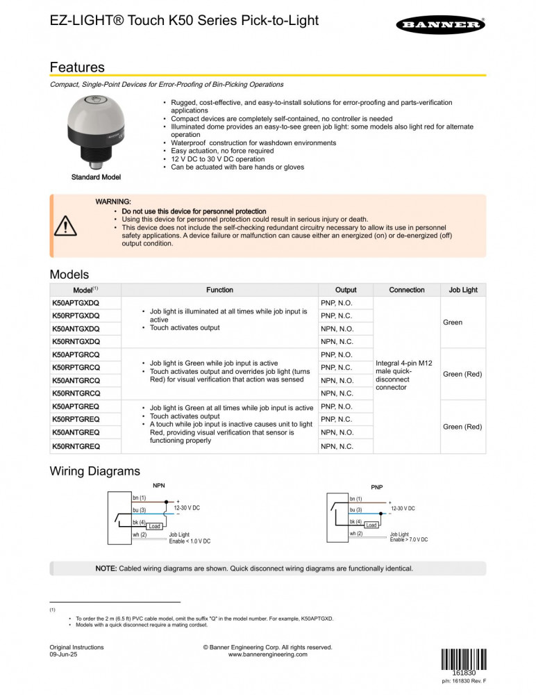 K50 series technical document preview, page 1