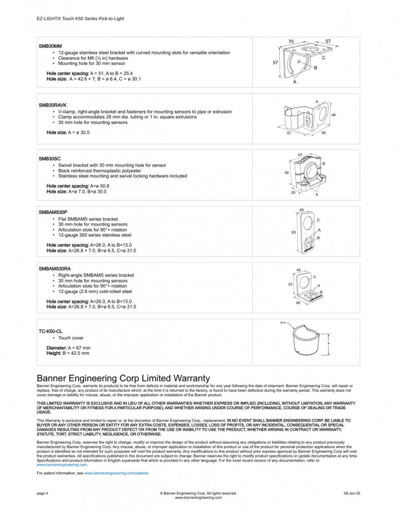 K50 series technical document preview, page 4