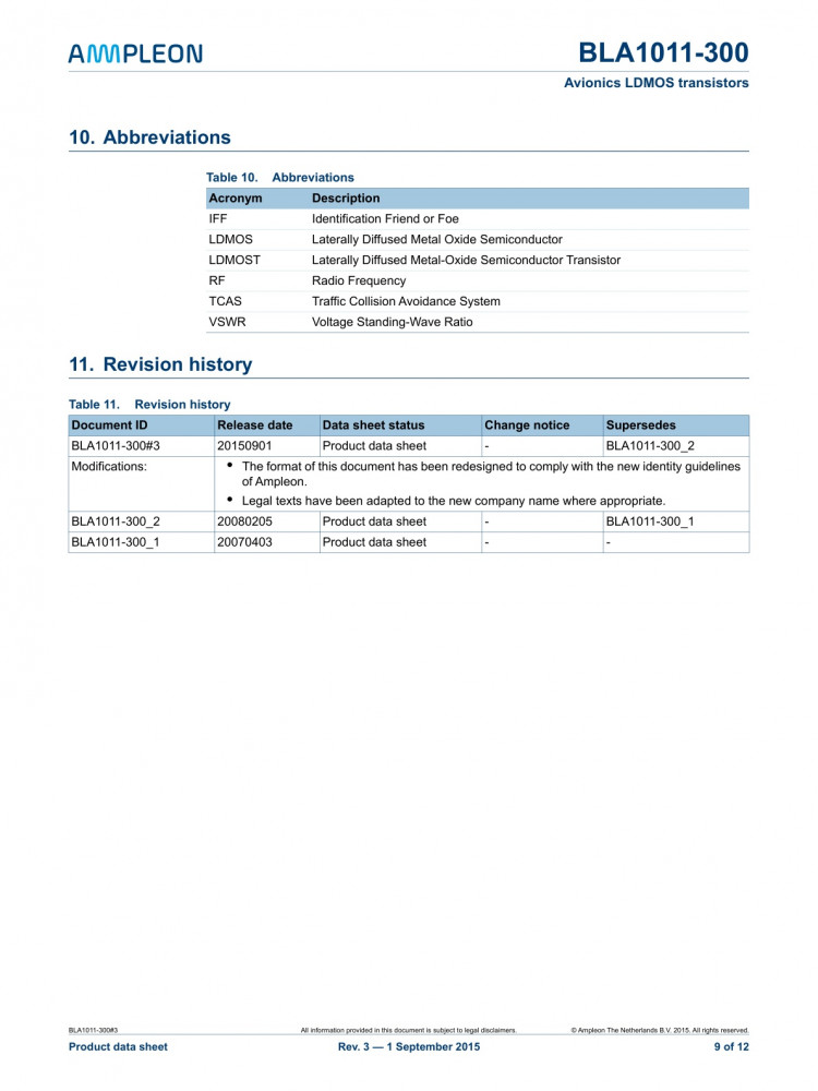 BLA1011-300 datasheet page 9