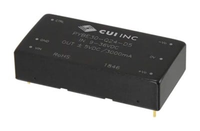 CUI PYBE30-Q48-D15H DC DC Converter