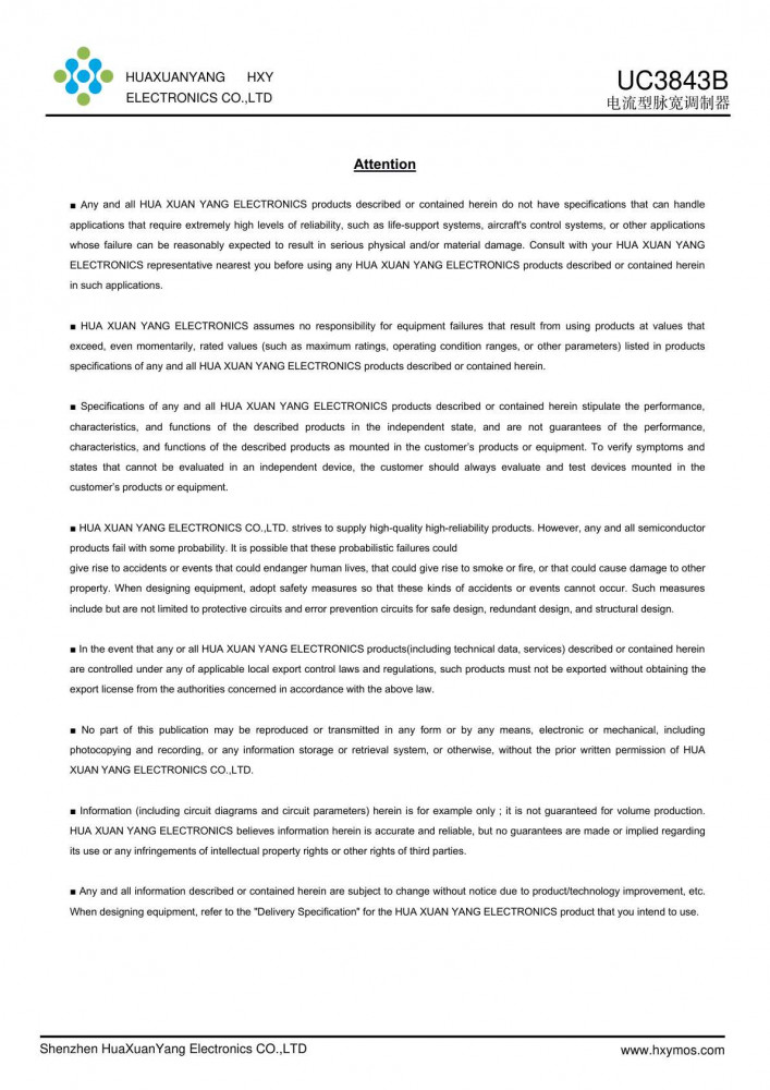 UC3843B-HXY datasheet page 9