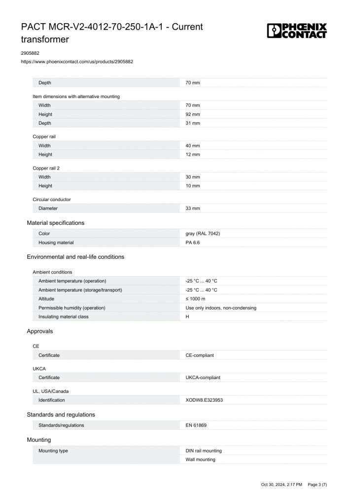Phoenix Contact 2905882 technical document page 3
