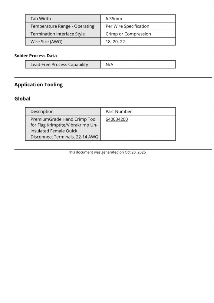 Product document image 3 for MOLEX 190080006