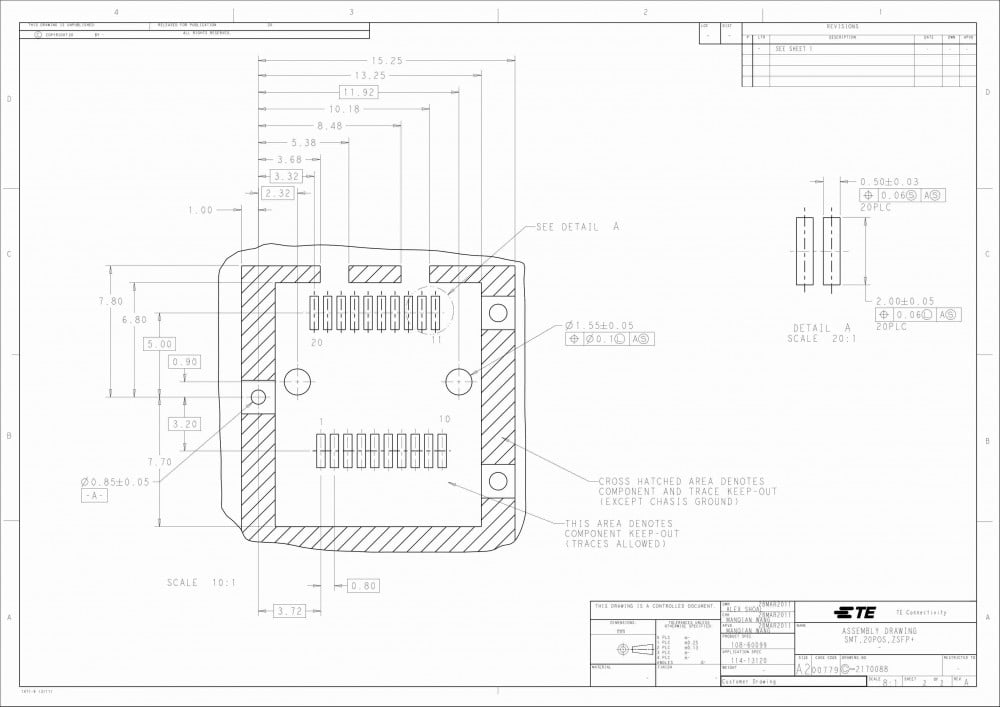 TE Connectivity 2170088-1 assembly drawing page 2