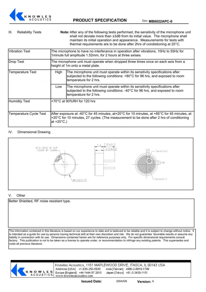 MB6022APC-0 technical document page 2