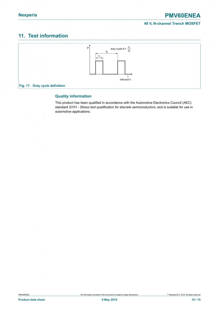 PMV60ENEAR datasheet page 10