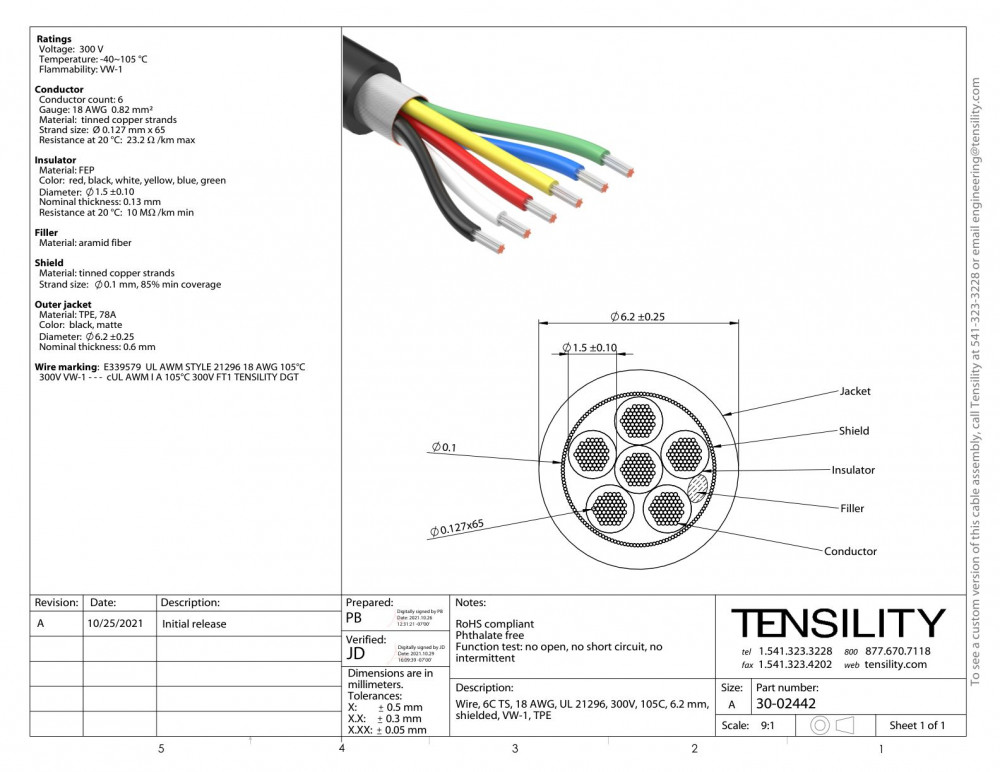 30-02442 product drawing and specification sheet