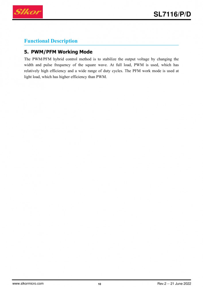 SL7116 datasheet page 10