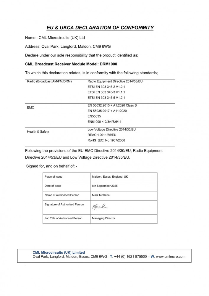 DRM1000 technical document preview