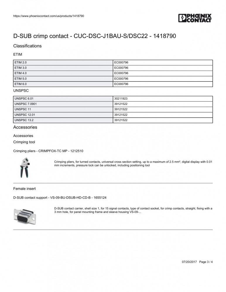 Phoenix Contact 1418790 technical document page 3