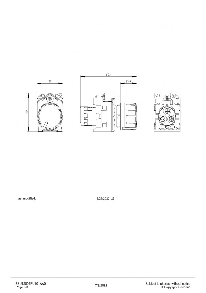 3SU12002PU101AA0 technical datasheet page 3