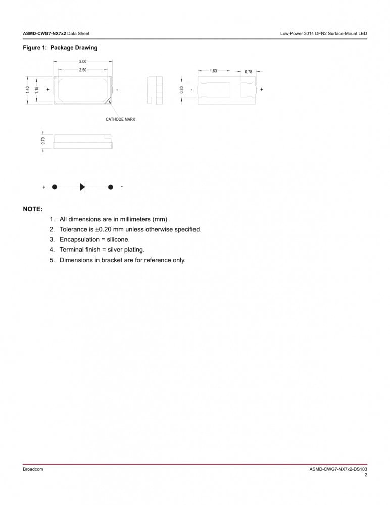 ASMD-CWG7-NX7D2 datasheet page 2