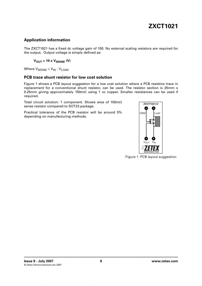 ZXCT1021 datasheet page 6