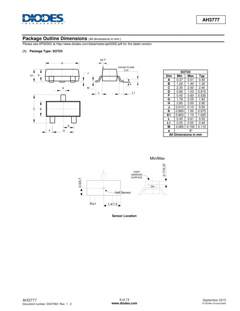 AH3777 datasheet page 9