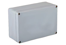 STD - Standard Enclosure , Die-cast Aluminum, S-8100 Series, without External Mounting Flanges, 280 x 180 x 101mm Outside Dimensions,  Black RAL 9005