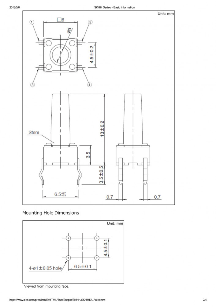 SKHHDUA010 technical document page 2